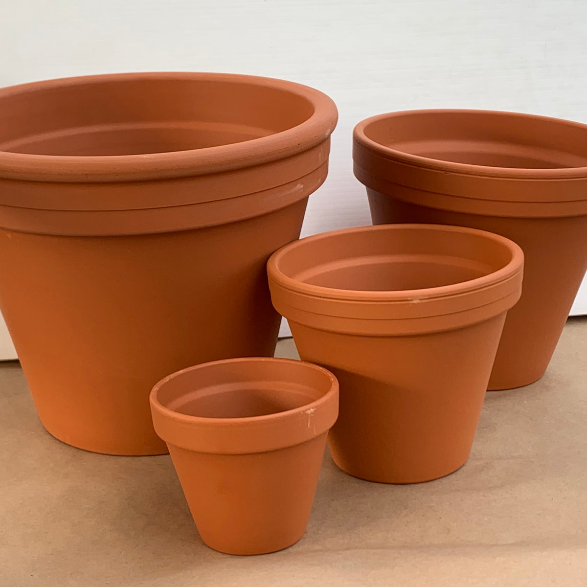 Terra Cotta (Clay) Pots & Saucers (Asst. Sizes) – Vankampens Greenhouses