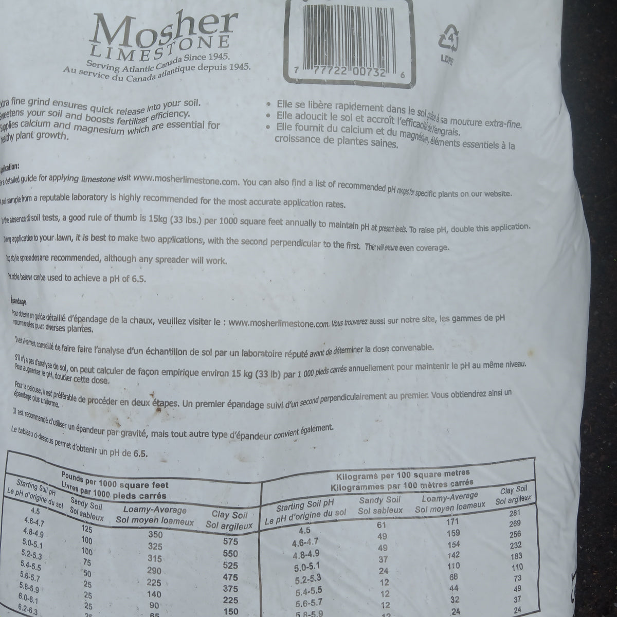 Mosher Pelletized Limestone – Vankampens Greenhouses